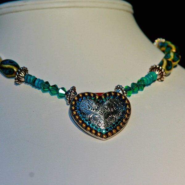 Concho Necklace - Etsy