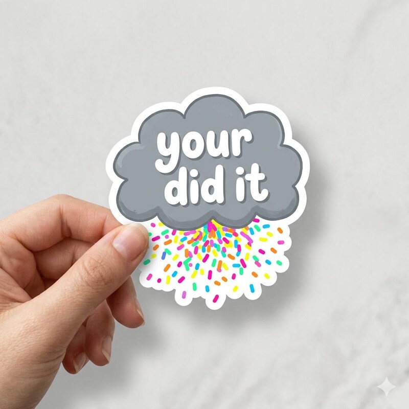 Your Did It Star Sticker - Etsy