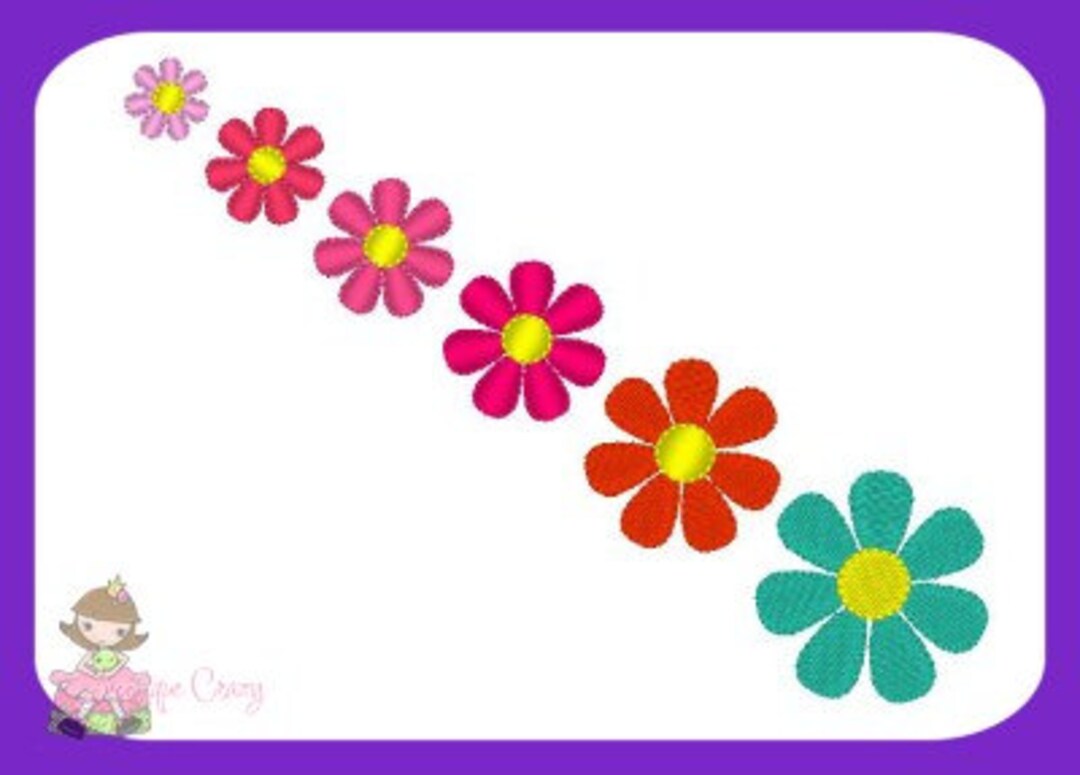 Flower Add on Embroidery Design - Etsy