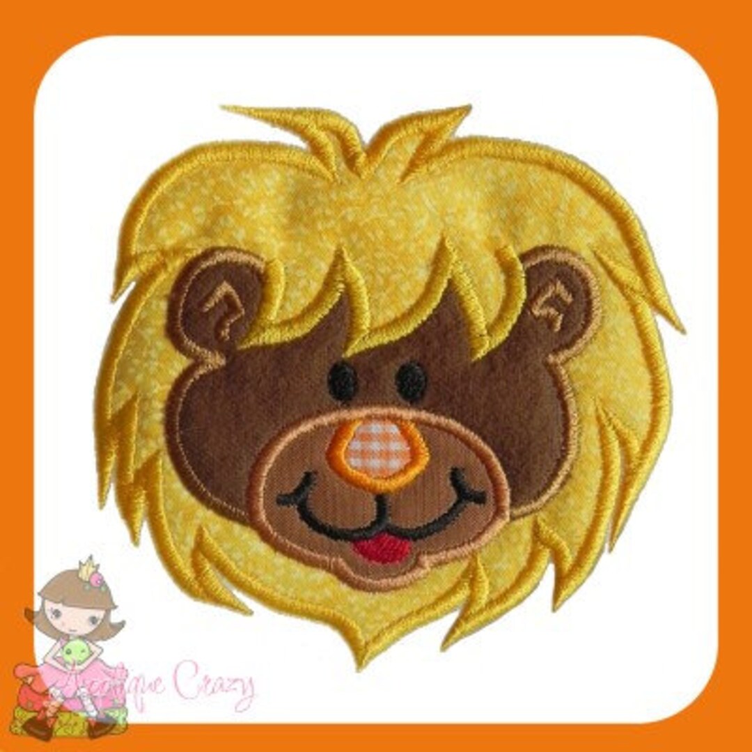 Lion 2 Applique Embroidery Design - Etsy