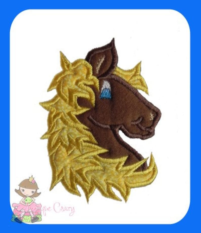 Horse Applique Embroidery Design - Etsy