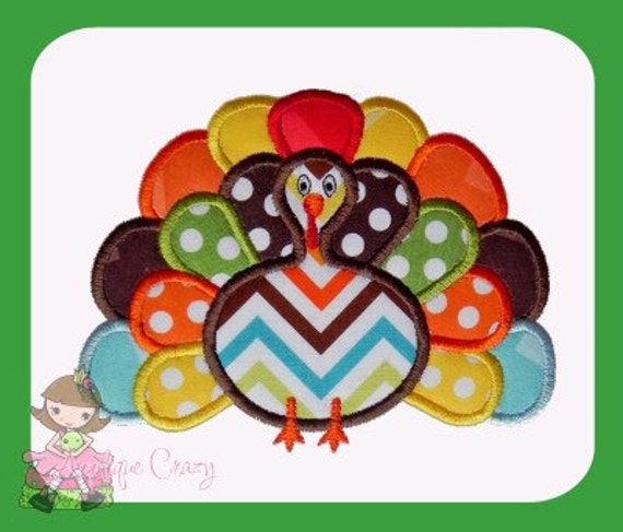 Turkey Applique Design | Etsy