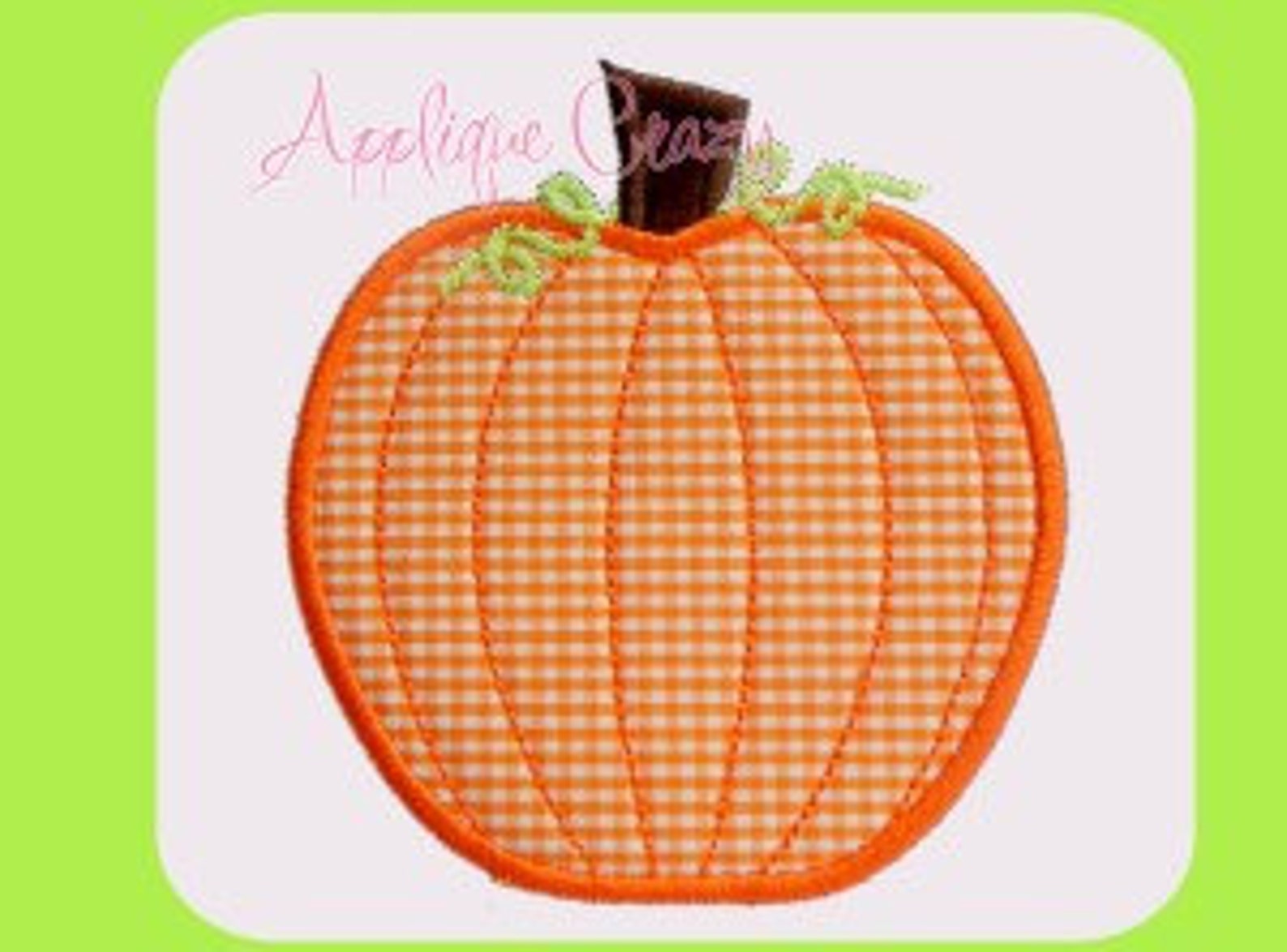 Pumpkin Applique Design - Etsy