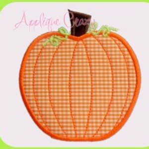 Pumpkin Applique Design - Etsy