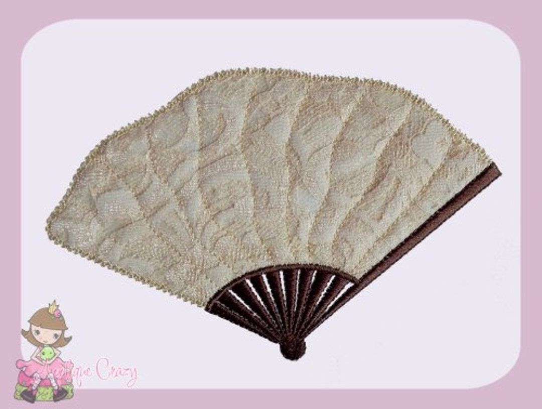 Victorian Fan Applique Design - Etsy