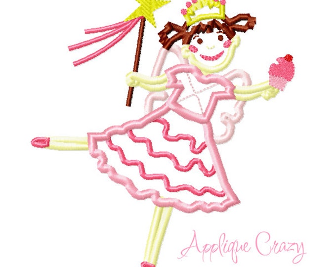 Pink Girl Applique Design - Etsy