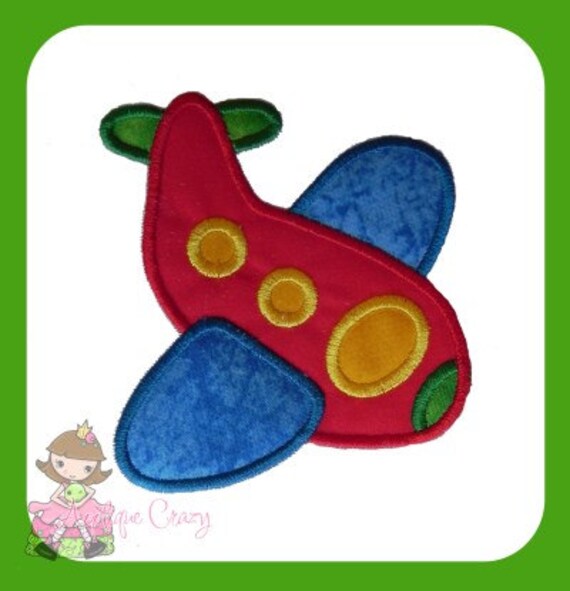 Airplane Applique Design | Etsy