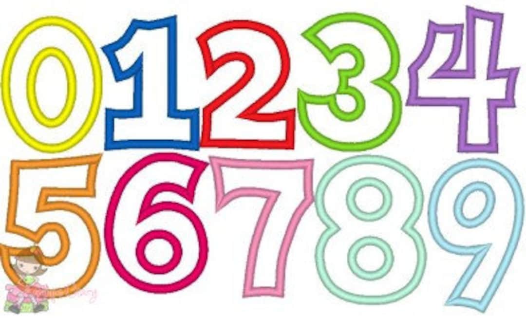 Sassy Applique Number Design Set 0-9 - Etsy