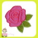 Rose Applique Design - Etsy