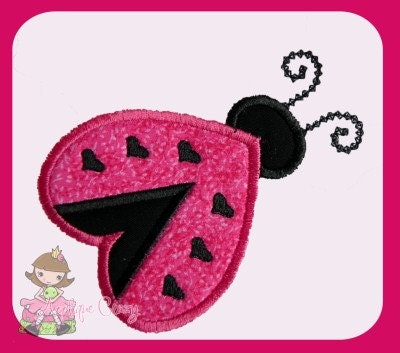 Love Bug Applique Design - Etsy