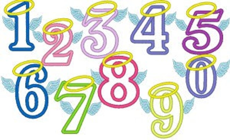 Heavenly Numbers Applique Designs - Etsy