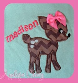 Baby Deer Applique Design | Etsy
