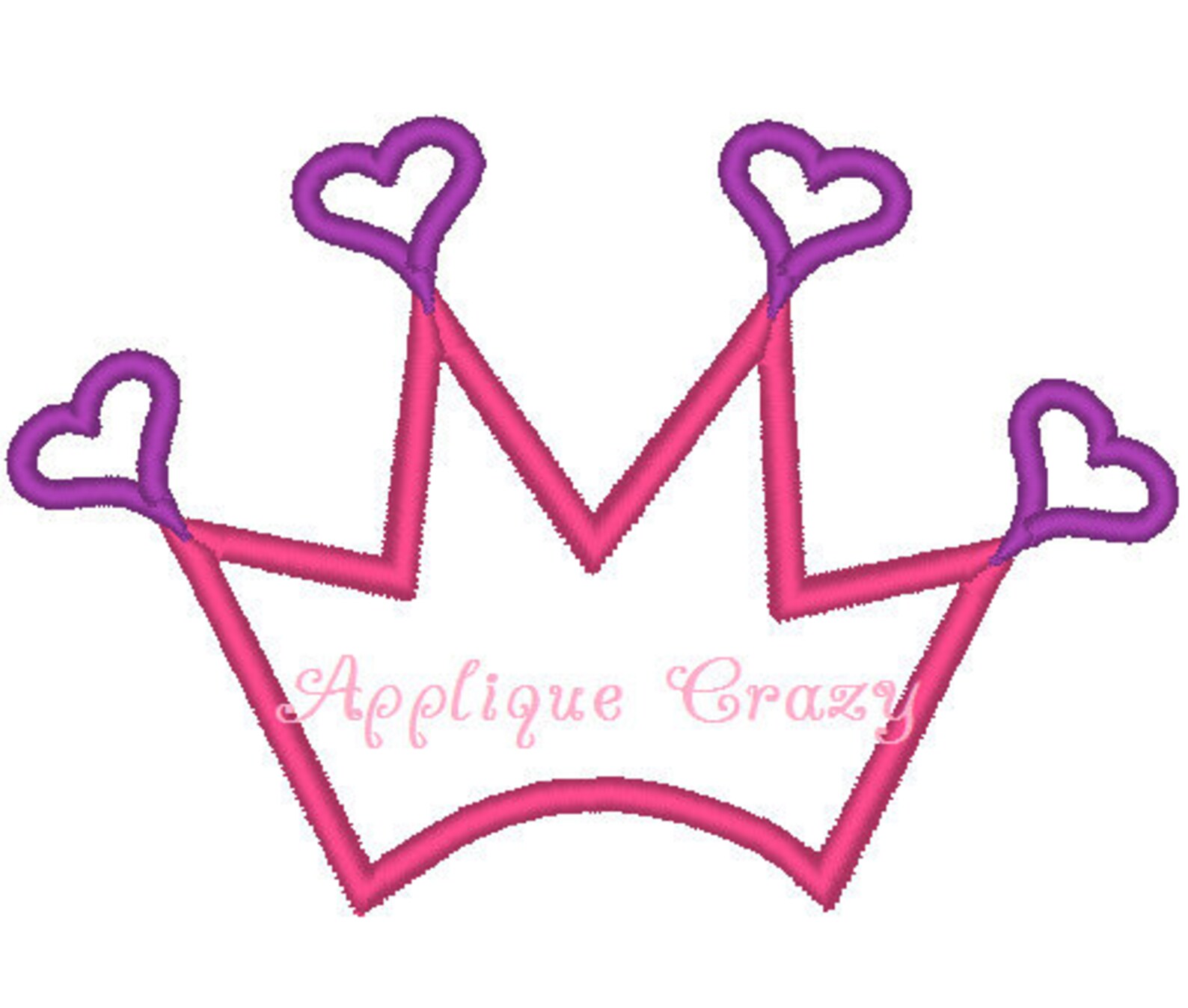 Princess Crown Applique Design - Etsy