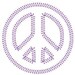 Vintage Peace Sign Applique Embroidery Design - Etsy
