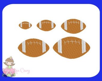 Instant Download Custom Embroidered Football Digitized Football Machine ...