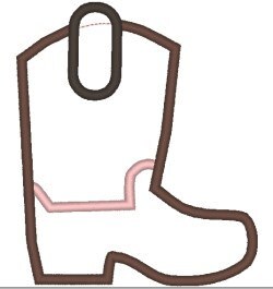 Boot Applique design | Etsy