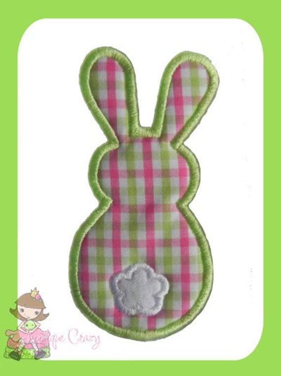 Items similar to Bunny Applique design on Etsy