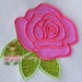 Rose Applique Design - Etsy