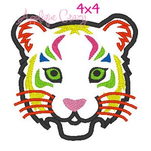 Tiger Applique Design - Etsy