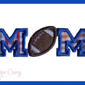 Football Mom Applique Design - Etsy
