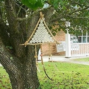 Boho Decor Gypsy Dreamcatcher Triangle Wall Art Driftwood - Etsy