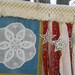 Boho Flag, Red White and Blue, Peace Flag, Rag Flag, Denim and Doily ...