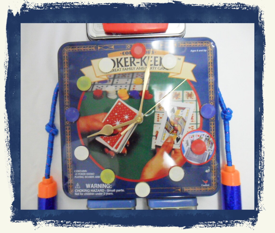 Robot Clock AI Clockchild's Room Clock Tin Man Clock - Etsy