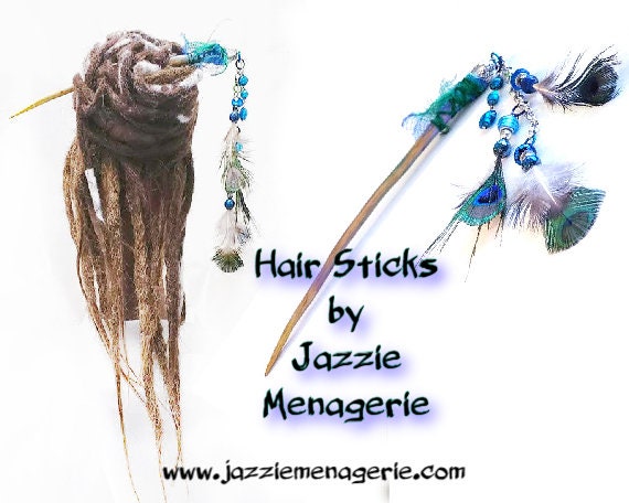 Dreadlock hair stick, Dread lock bun stick, Big Bun Holder, Carved wood ...