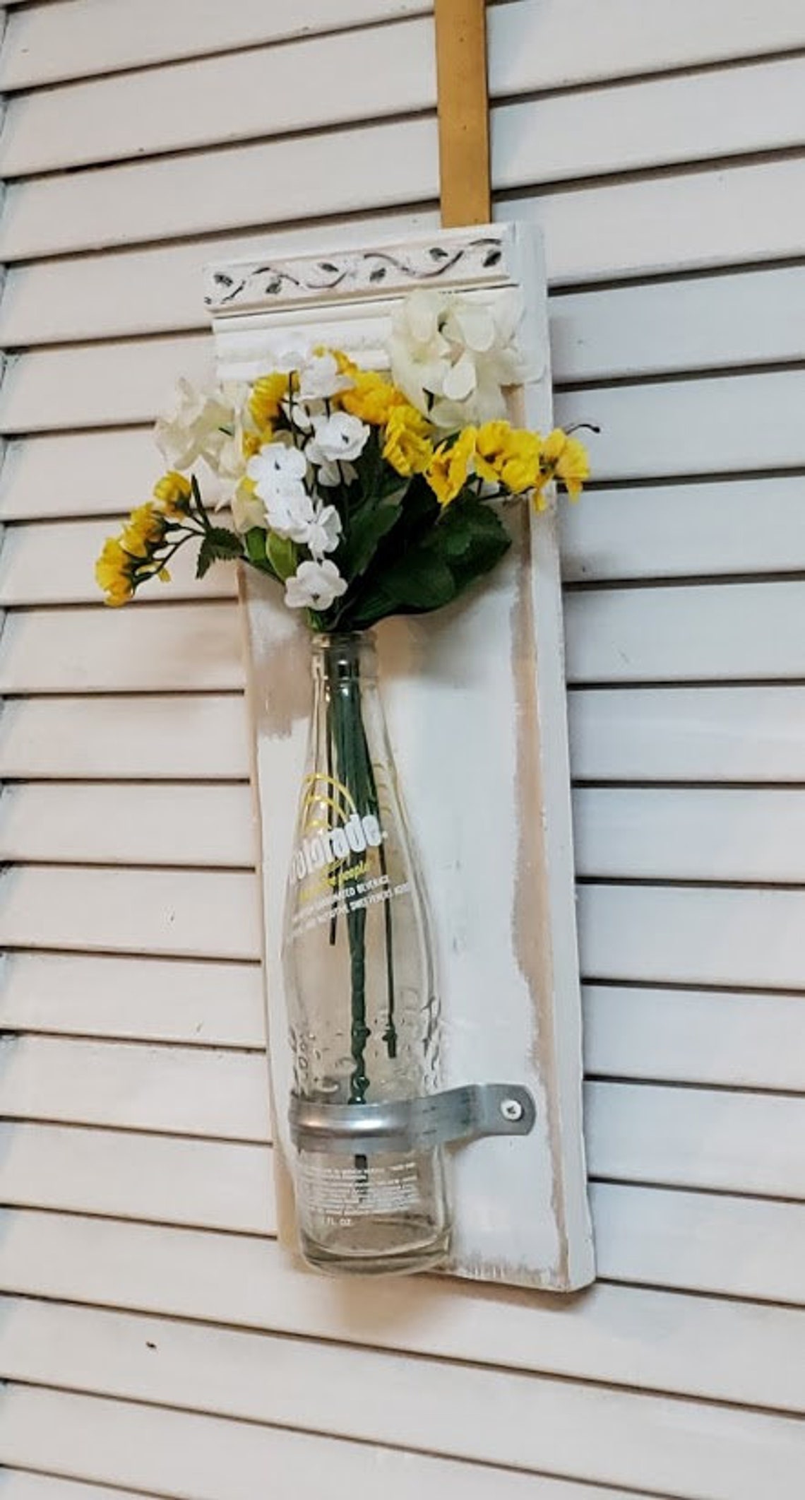Gatorade Pop Bottle/wall Sconce/wood Wall Decor/flower | Etsy