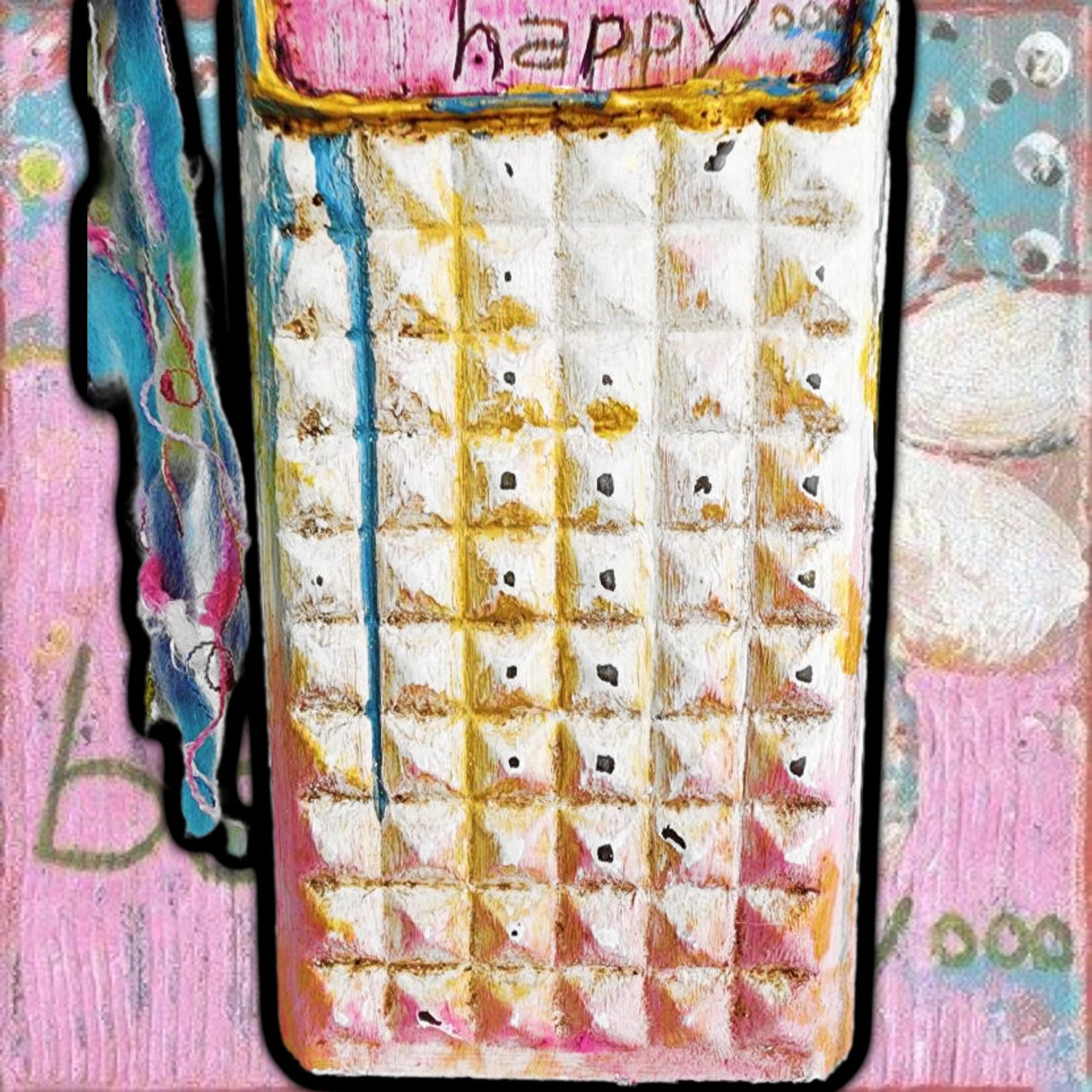 Inspirational Be Happy Altered Art Bottle - Etsy