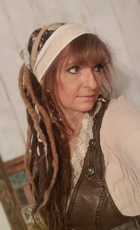 Dreadlock head scarf, no-tie scarf, Head band for dreads