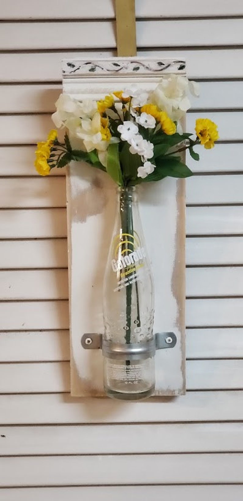 Gatorade Pop Bottle/wall Sconce/wood Wall Decor/flower | Etsy