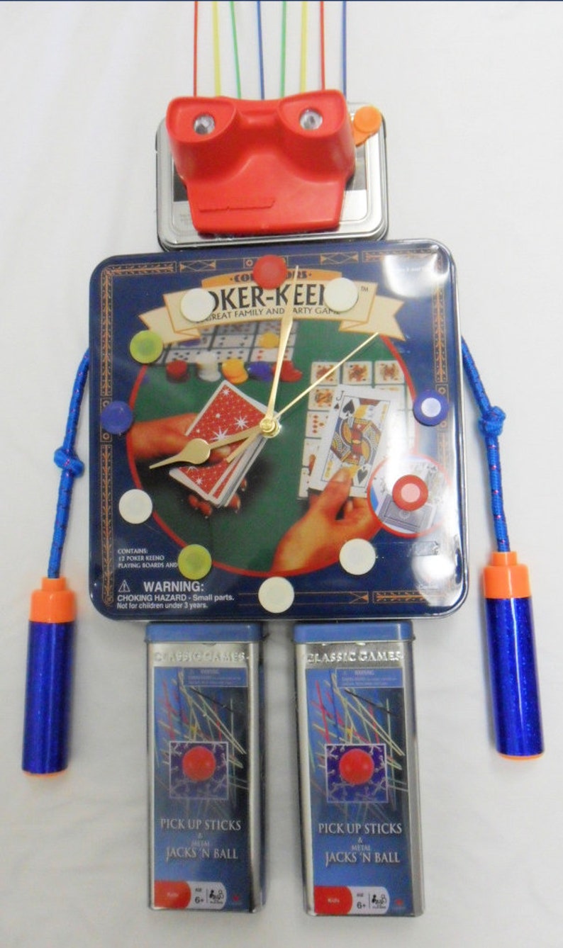 Robot Clock AI Clockchild's Room Clock Tin Man Clock - Etsy