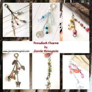 Dreadlock Charms, Dread Lock Jewelry, Loc Beads, Dread Charms, Hair ...