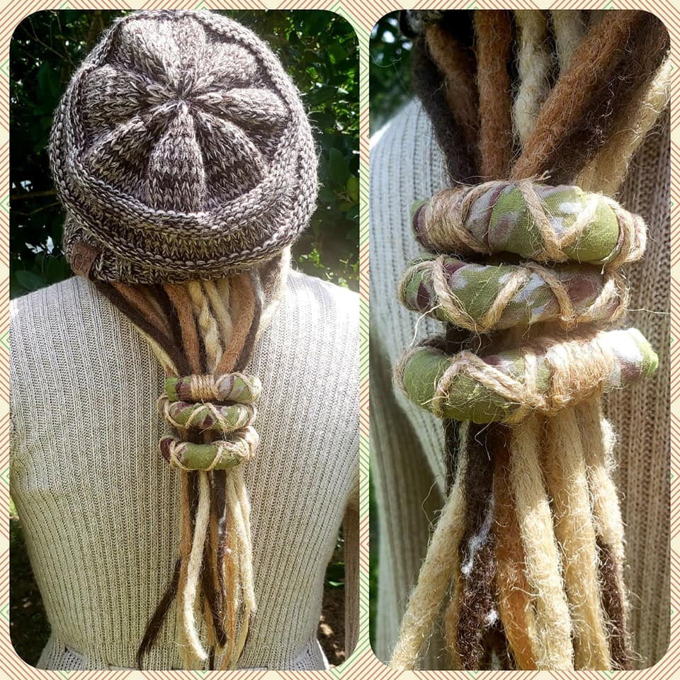 Hair tie, Twistable hair tie,Dreadlocks, Bendable dread wrap, Thick ...