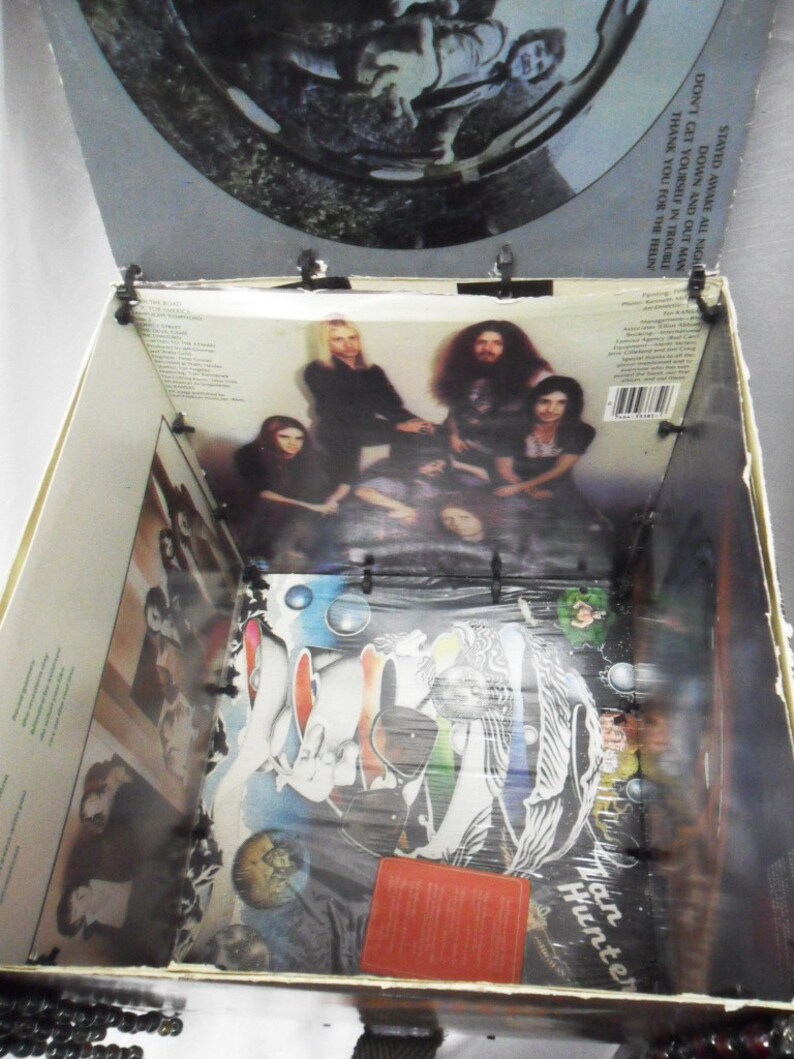 Vinyl Album Box,1970's Record Albums, Repurposed Container, Records Box ...