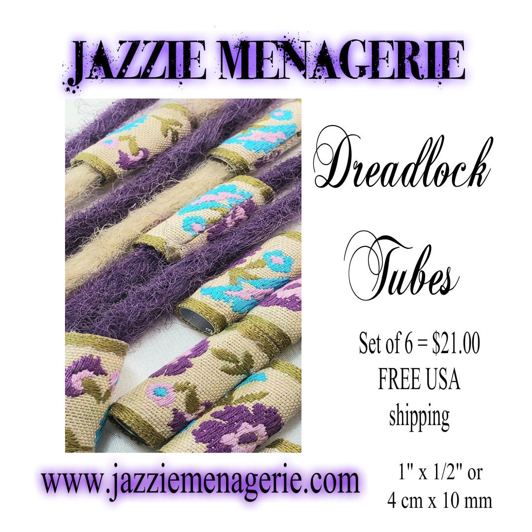 Dread lock Beads, Dreadlocks Jewelry, Dread Tubes, Loc Sleeves, Flower ...