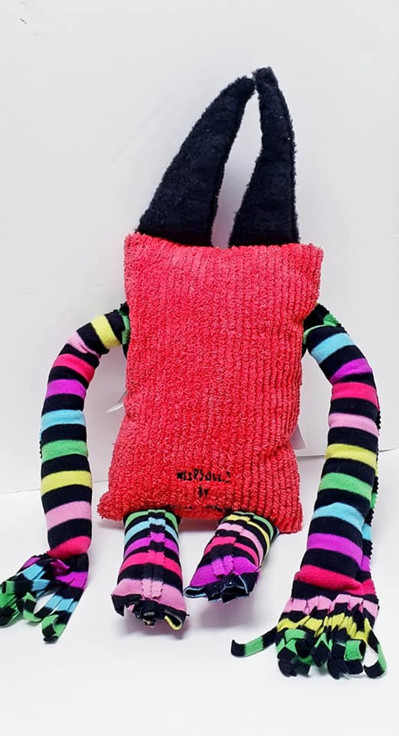 Cute Monster Toy Monster Plush Red Devil Plushie Weird - Etsy