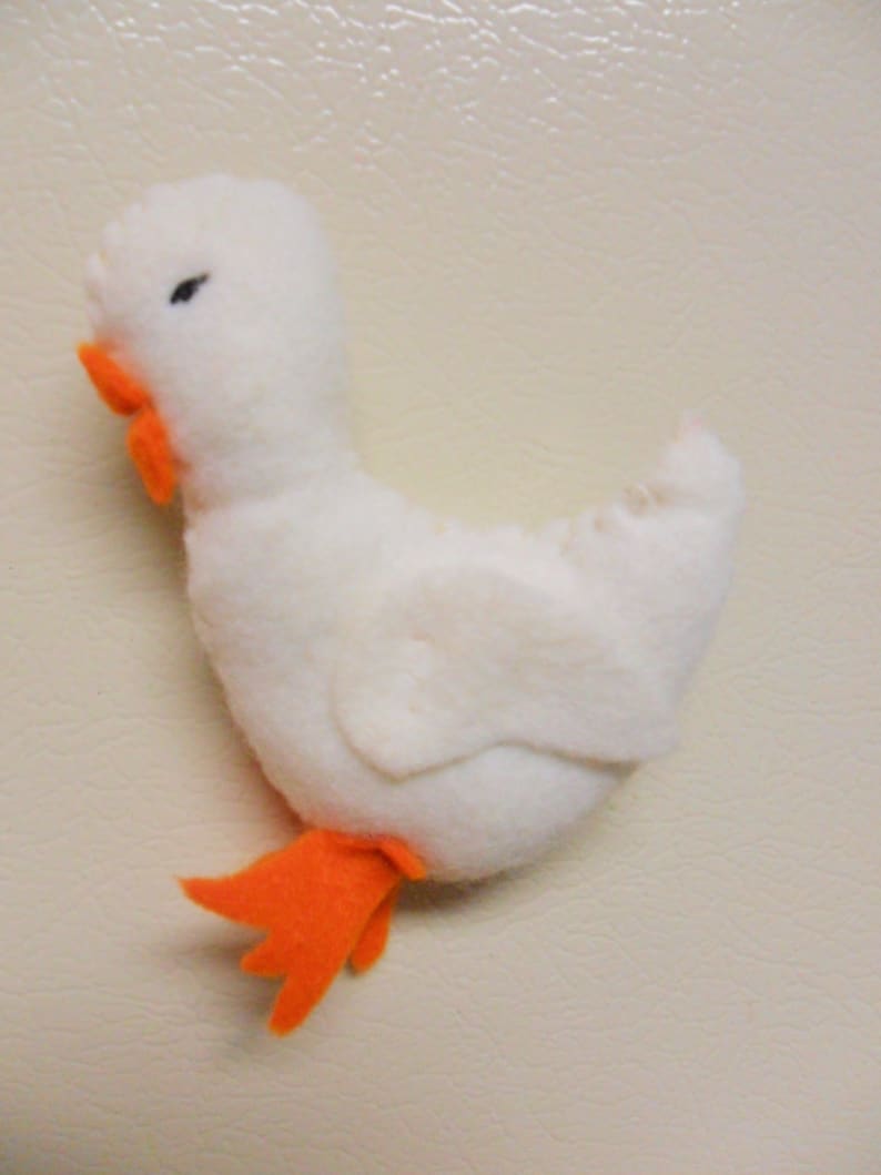 Felted Geese Refrigerator Magnets Duck Farm Animals Bird - Etsy