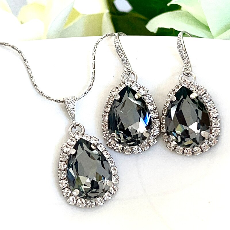 Grey Wedding Jewelry - Etsy