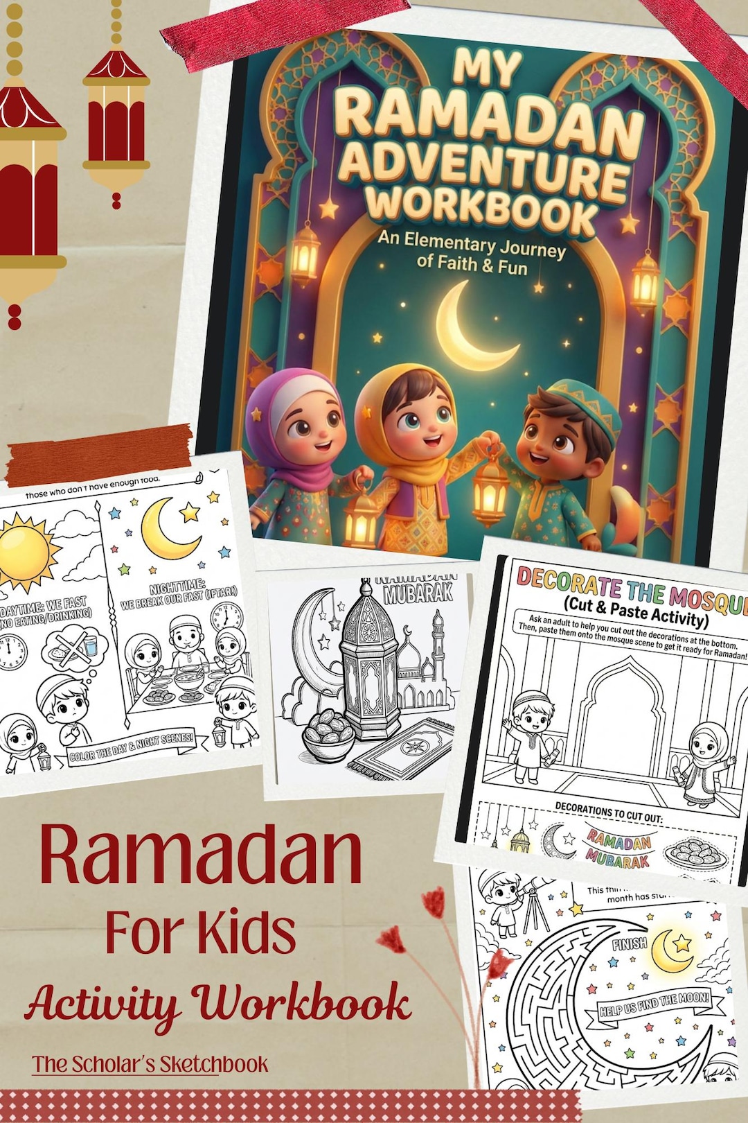 Ramadan Activity Book for Kids | Coloring, Puzzles (digital Download ...