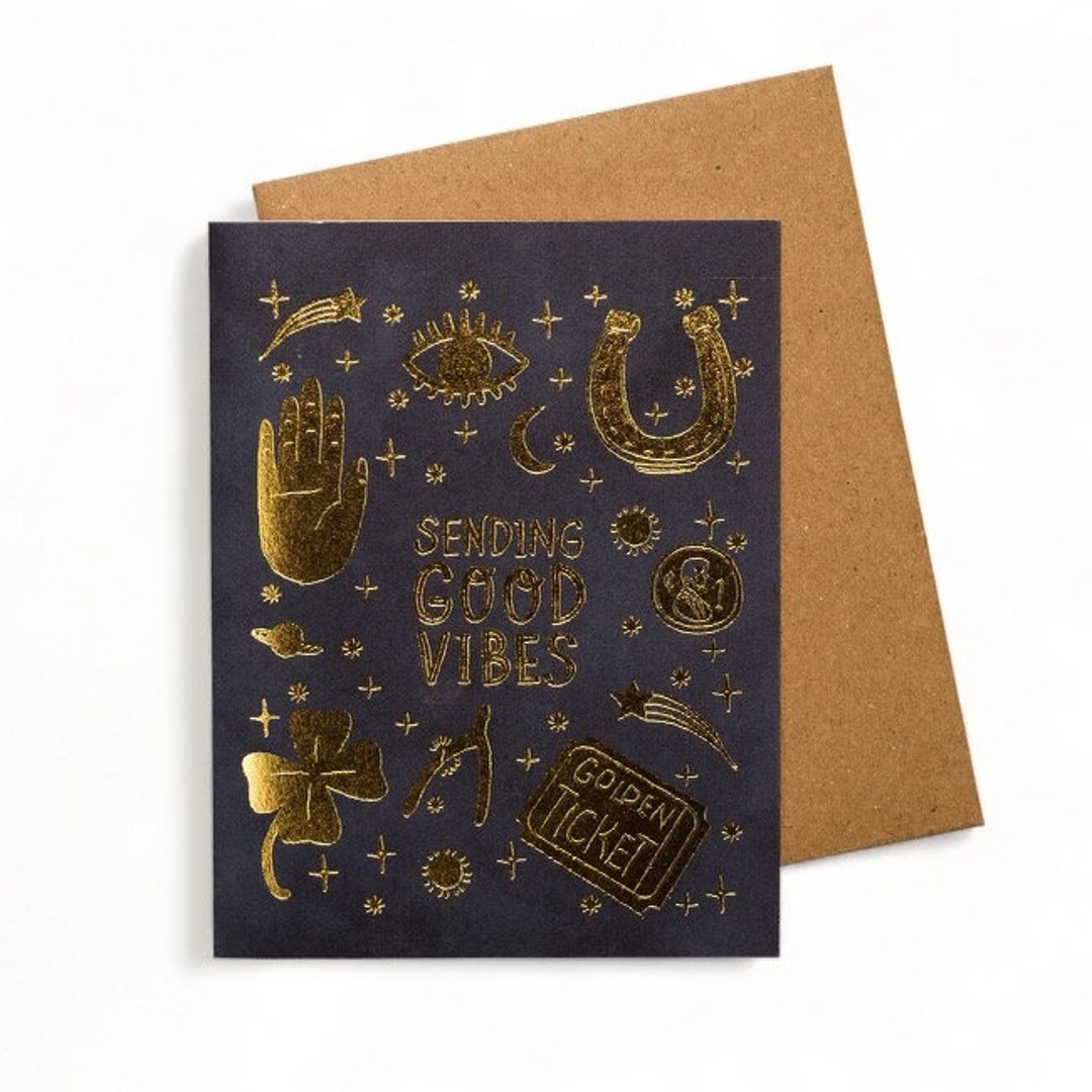 Sending Good Vibes Card - Etsy