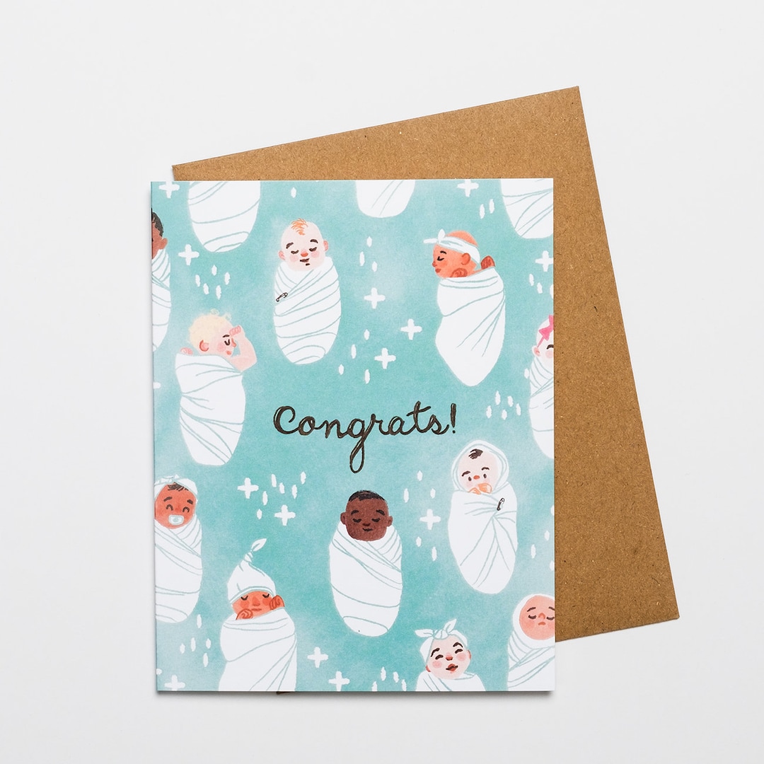 Congrats on Your Baby Card - Etsy