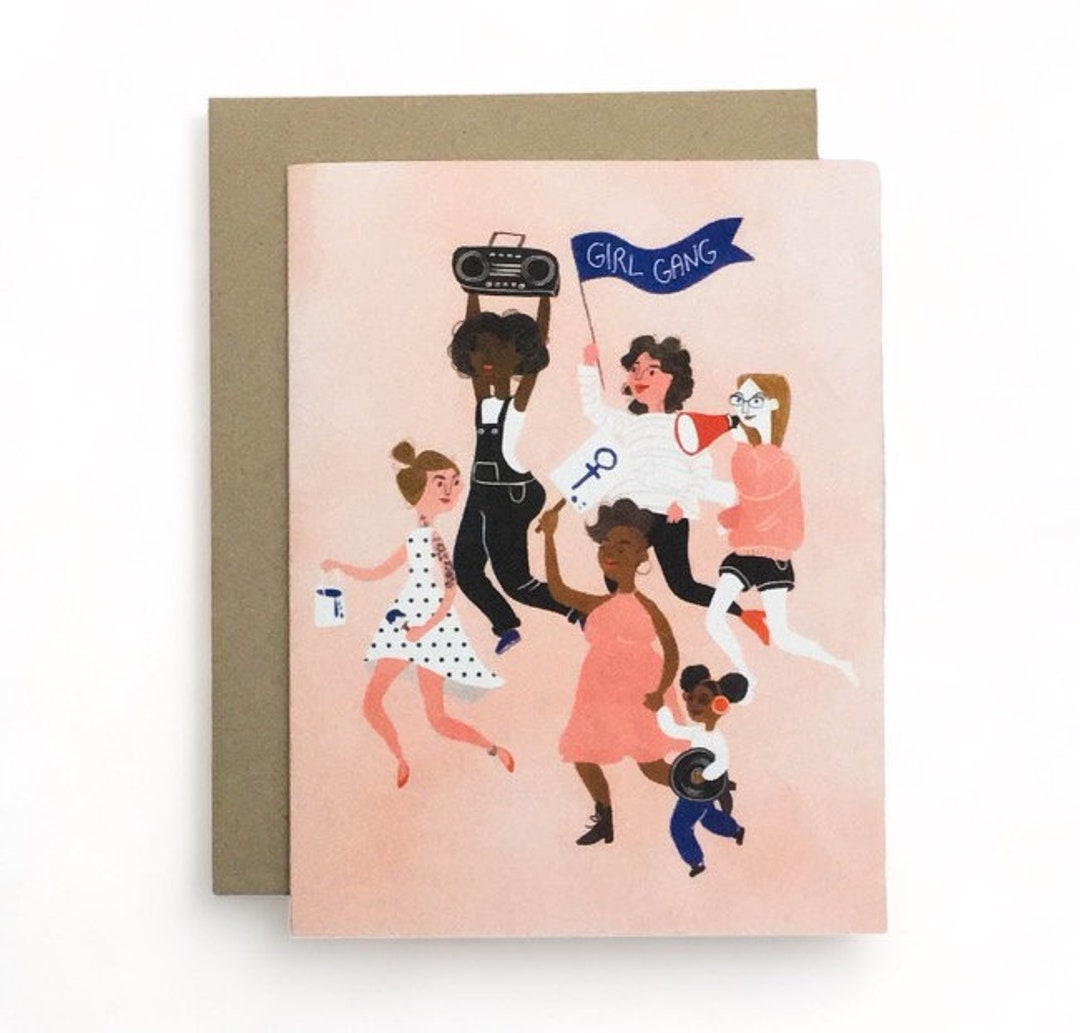 Girl Gang Card - Etsy
