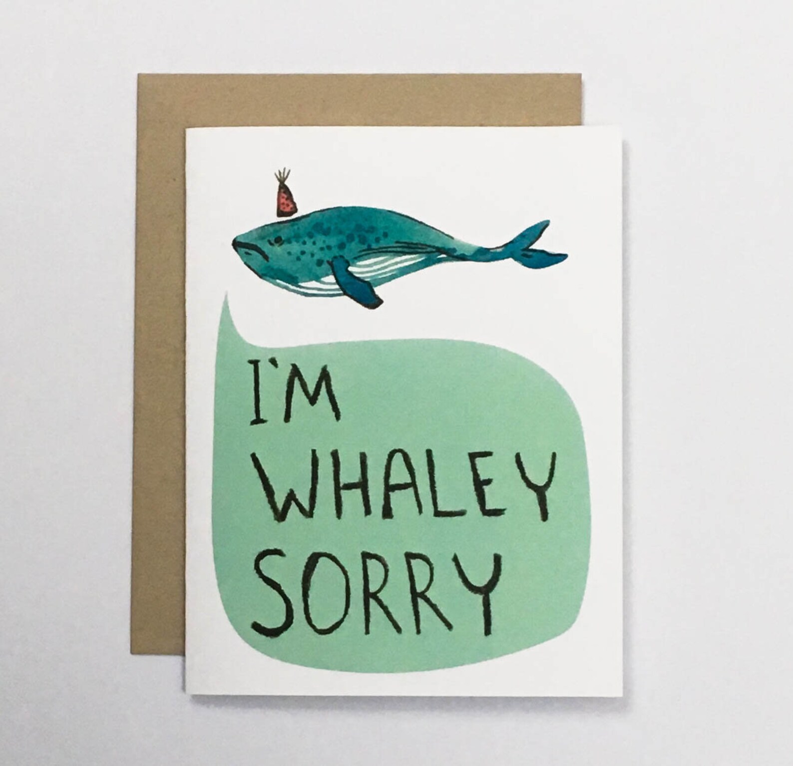SALE I'm Whaley Sorry Card - Etsy
