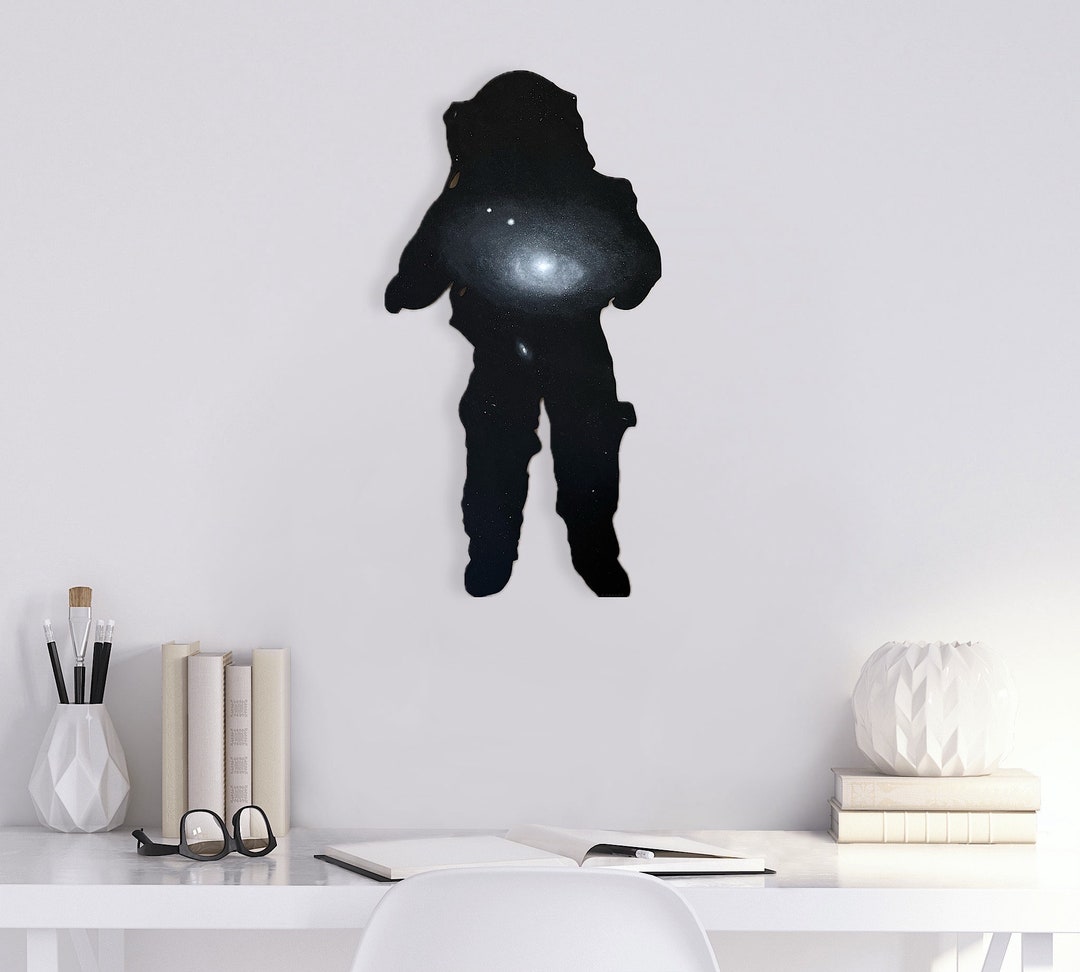 Galaxy Astronaut Painting on Wood, NASA Decor, Space Painting ...