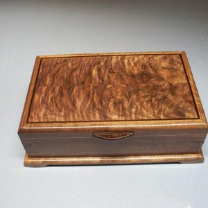 Handmade Solid Walnut Jewelry Box, Ring Storage Keepsake, Made in the ...