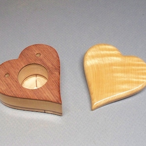 Small Unique Urn 2.5 C.i., Heart Urn, Wood Cremation Urn, Unique Urn ...