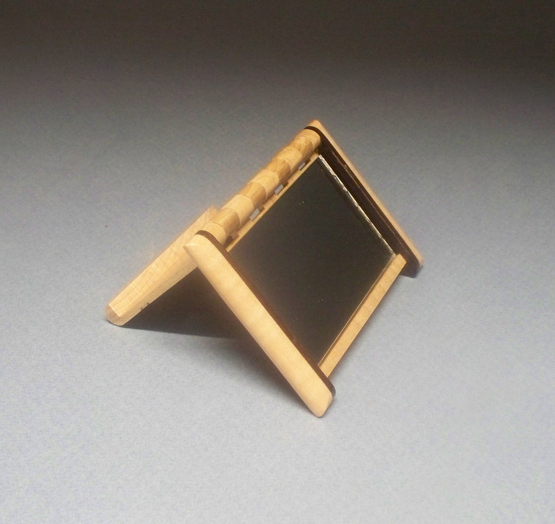 Compact Mirror Wooden Compact Mirror Compact Mirror Wooden | Etsy