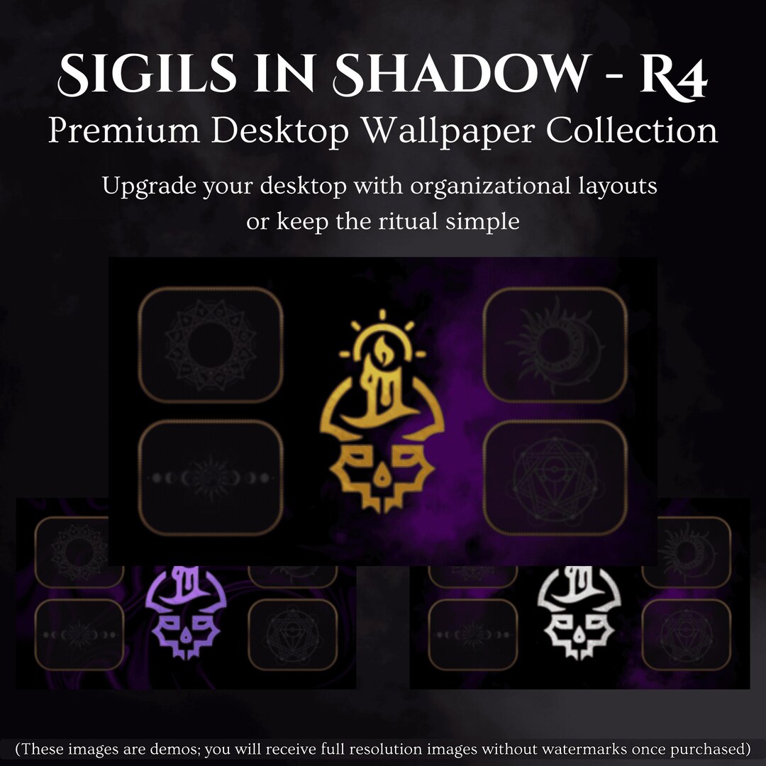 Sigils in Shadow - Rule of 4 Desktop Wallpapers | 40 Dark Fantasy ...